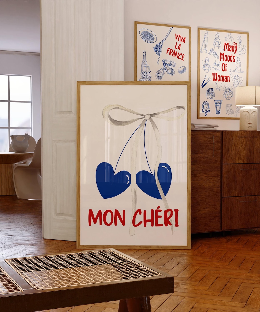 Trendy Dopamine Decor, Cherry Poster, Trippy Art, 70s Wall Print ...