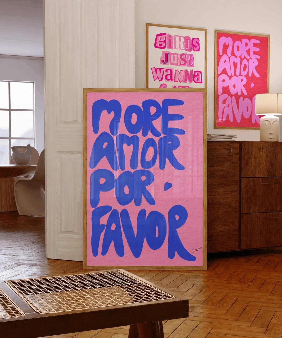 Typography Print, Mor Amor Print, Retro Poster, Aesthetic Print ...