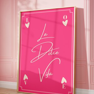 Trendy Playing Cards, Lucky Print, Girly Wall Art, Dorm Room Decor ...