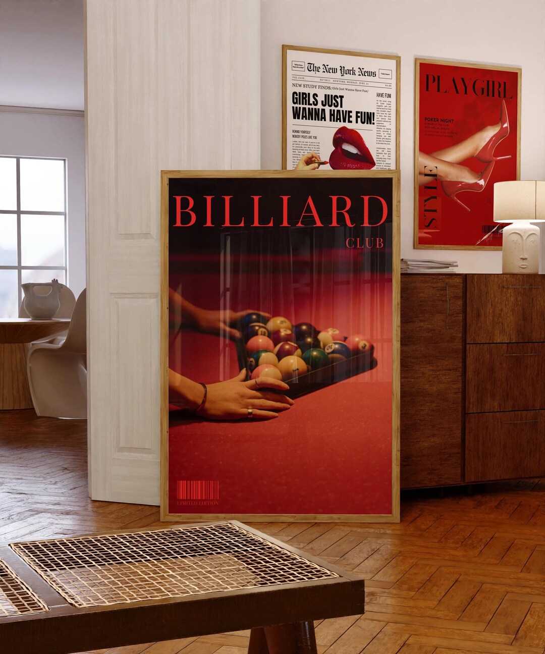 Pool Ball Print, Vintage Ball Poster, Wall Prints Lucky, Dopamine Decor ...