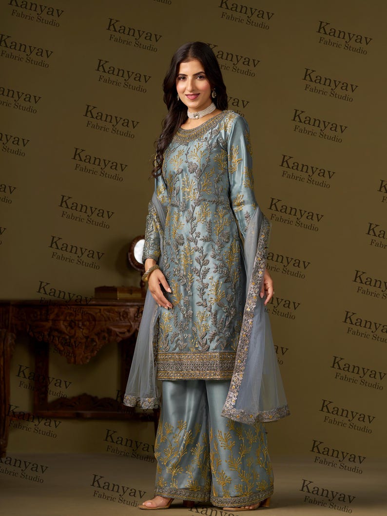 Embroidered Butterfly Net Salwar Kameez, Pakistani Wedding Suit - Etsy