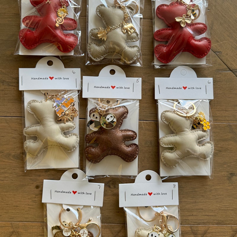 Teddy Bear Keychain - Etsy