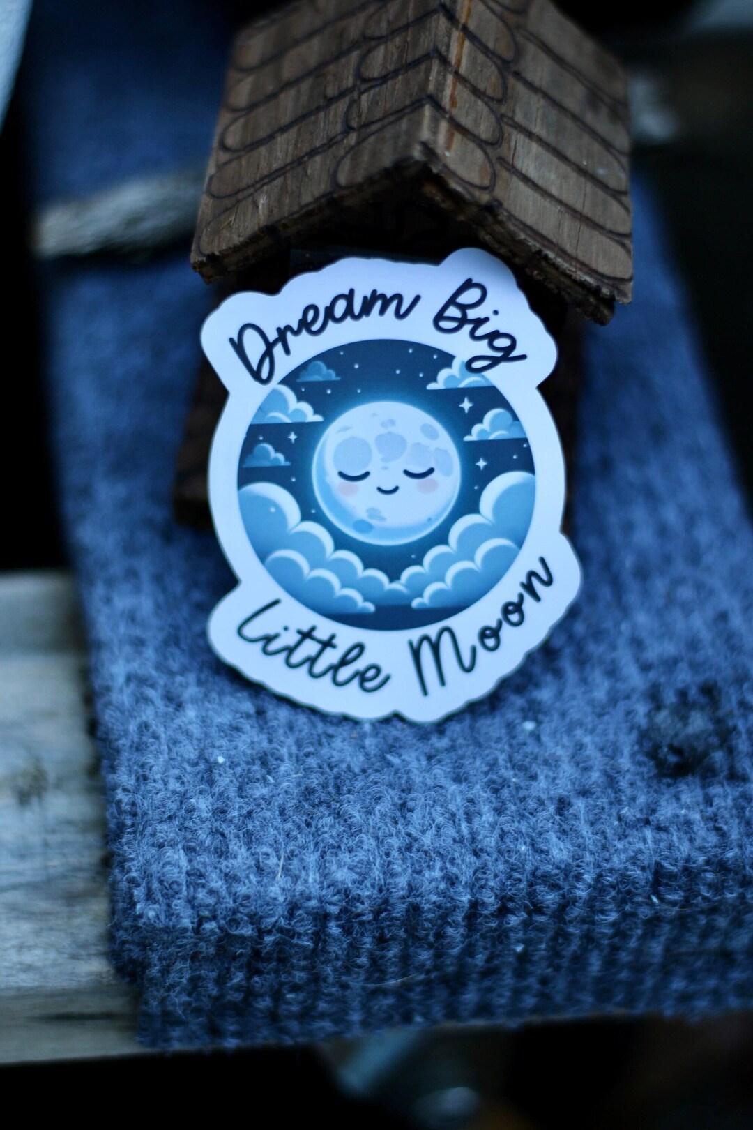 Moon Sticker Lunar Sticker Full Moon for Laptops, Water Bottles, Gifts ...