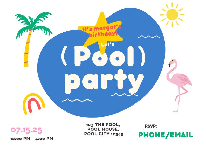 Let's (pool) Party! - Etsy