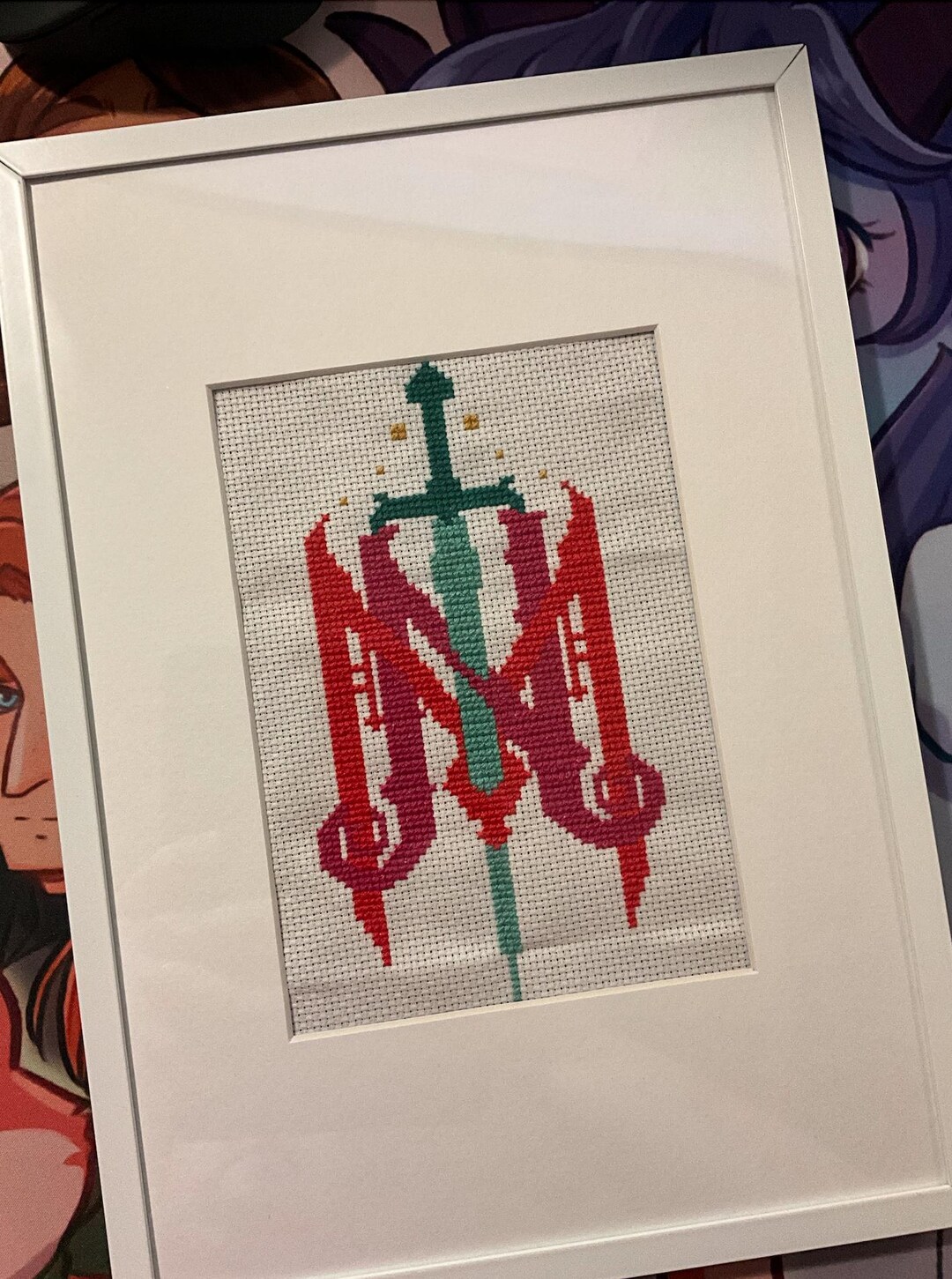 Mighty Nein Logo Cross Stitch Pattern - Etsy