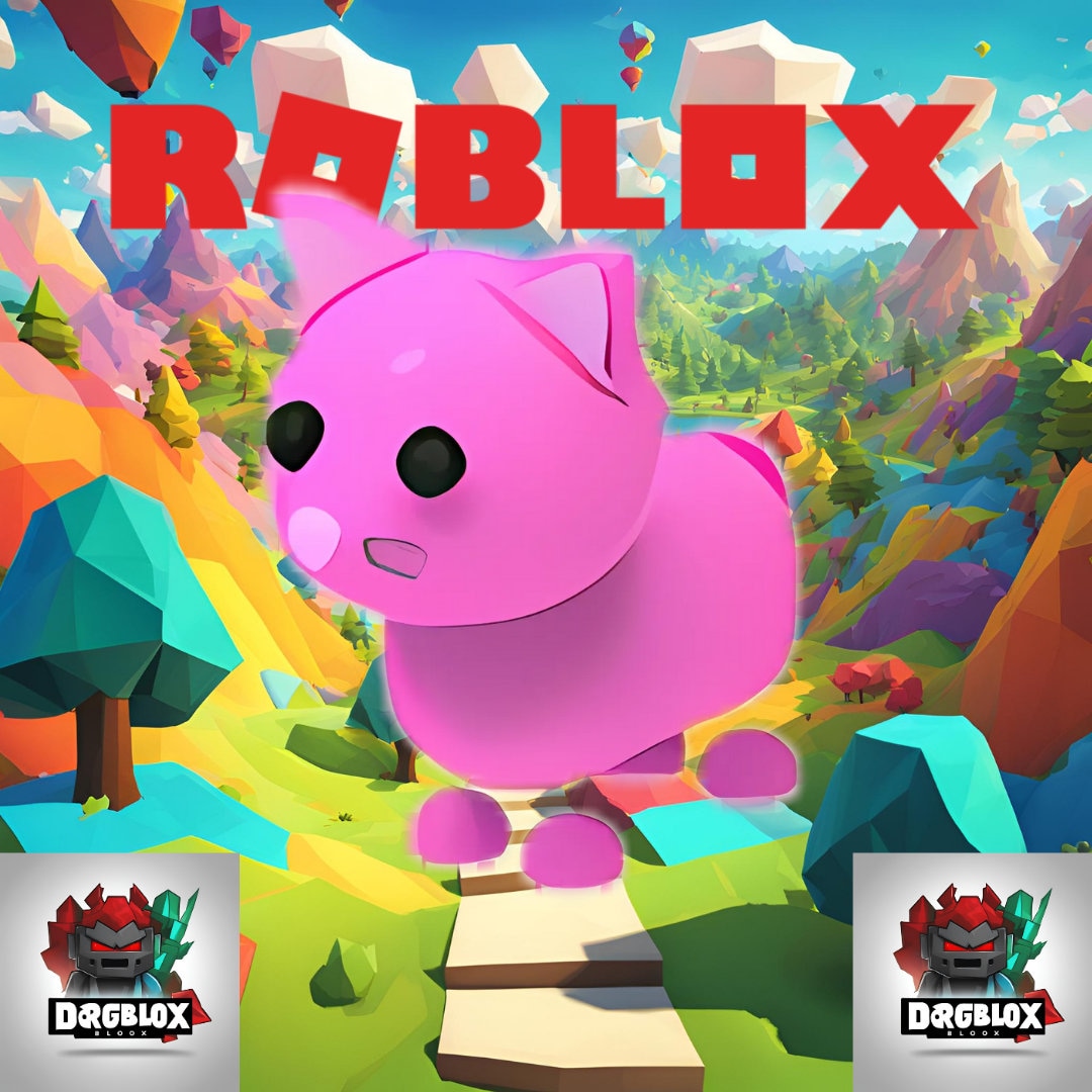 Adopt Me Pink Cat Roblox - Etsy