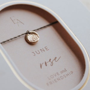 Rose Bracelet, June Birth Flower Jewelry, Birthday Gifts for Her - Etsy