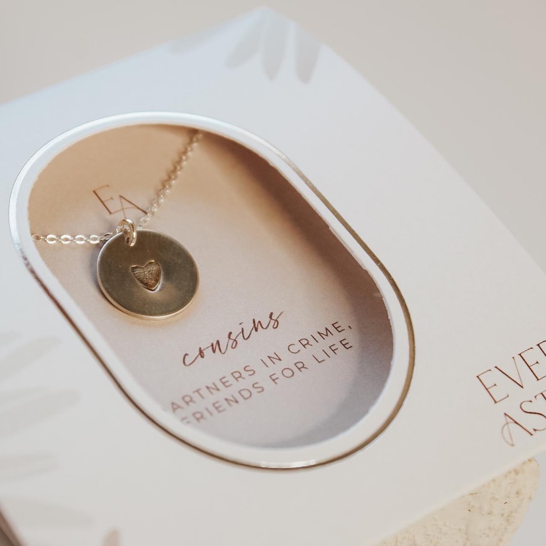 Cousin Necklace, Sterling Silver or 14k Gold Filled Simple Jewelry ...