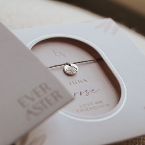 Rose Bracelet, June Birth Flower Jewelry, Birthday Gifts for Her - Etsy