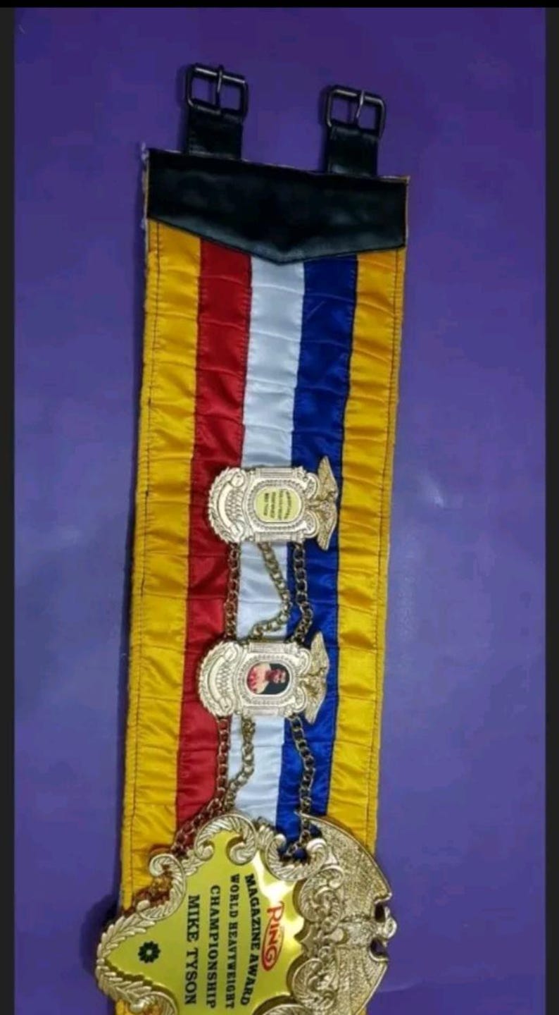 MIKE TYSON BOXING Ring Magazine Championship Title Belt - Etsy