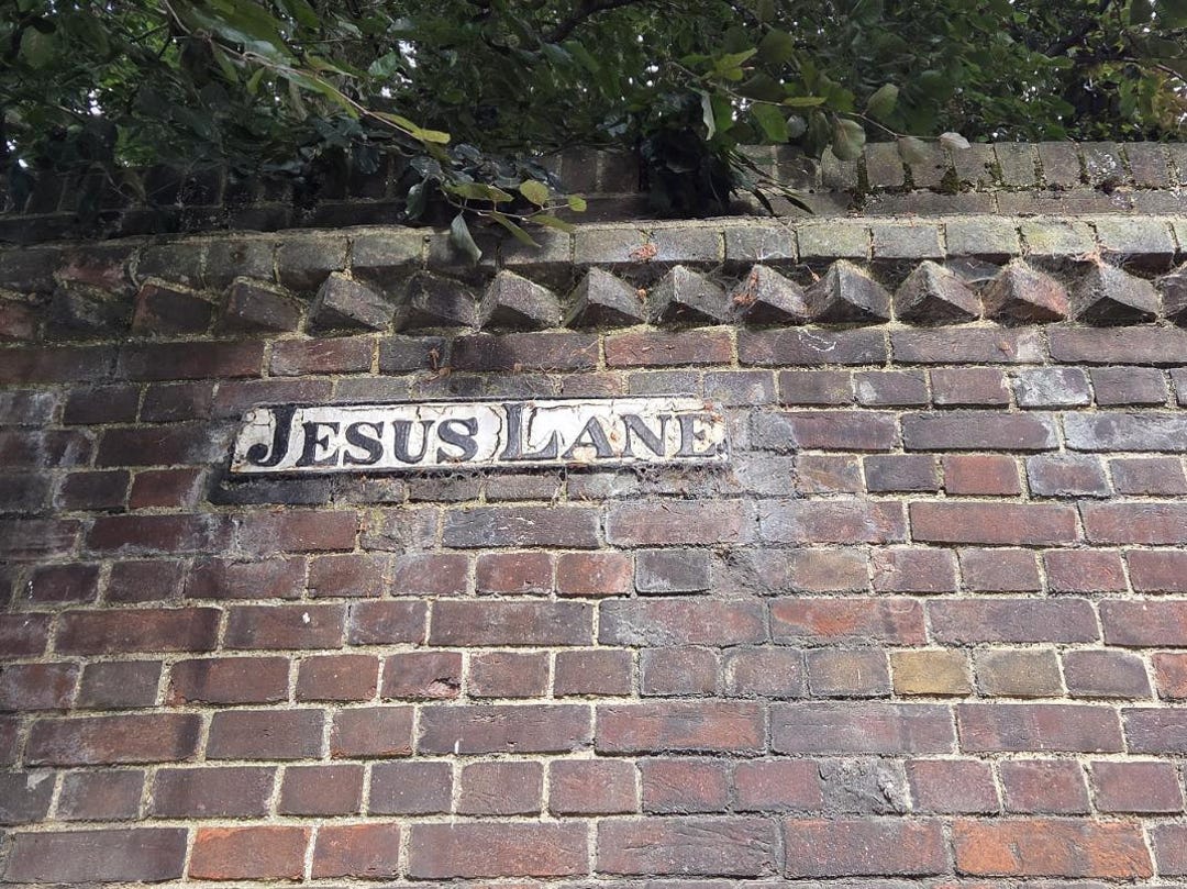 Jesus Lane: Inspirational Christian Street Sign Wall Art for Home ...