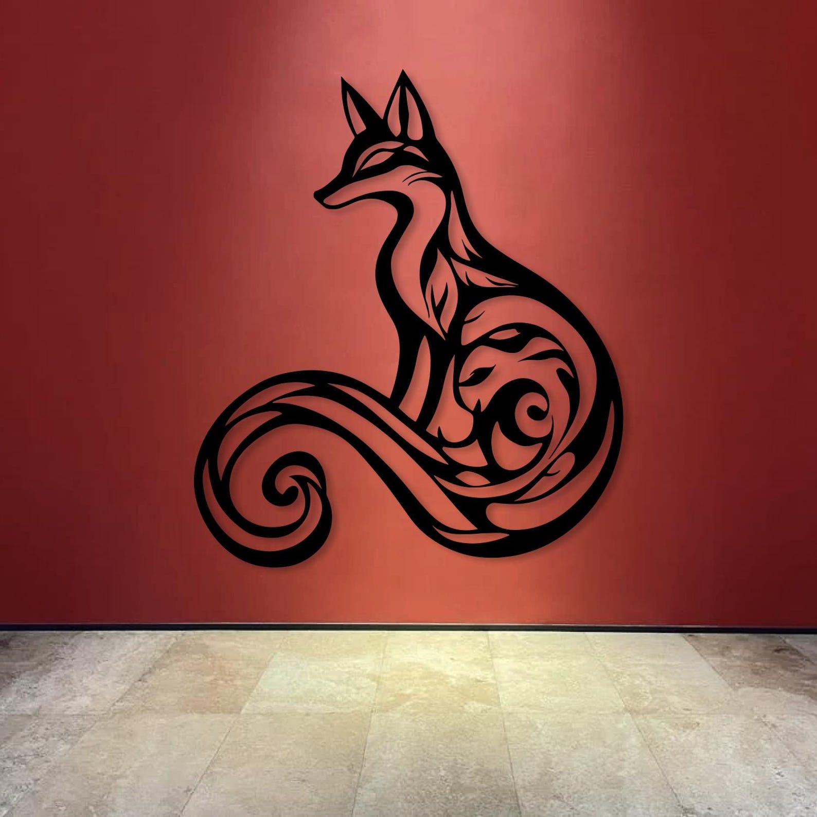 Fox Silhouette DXF: Ideal for Laser & Plasma Cutting Projects, for ...
