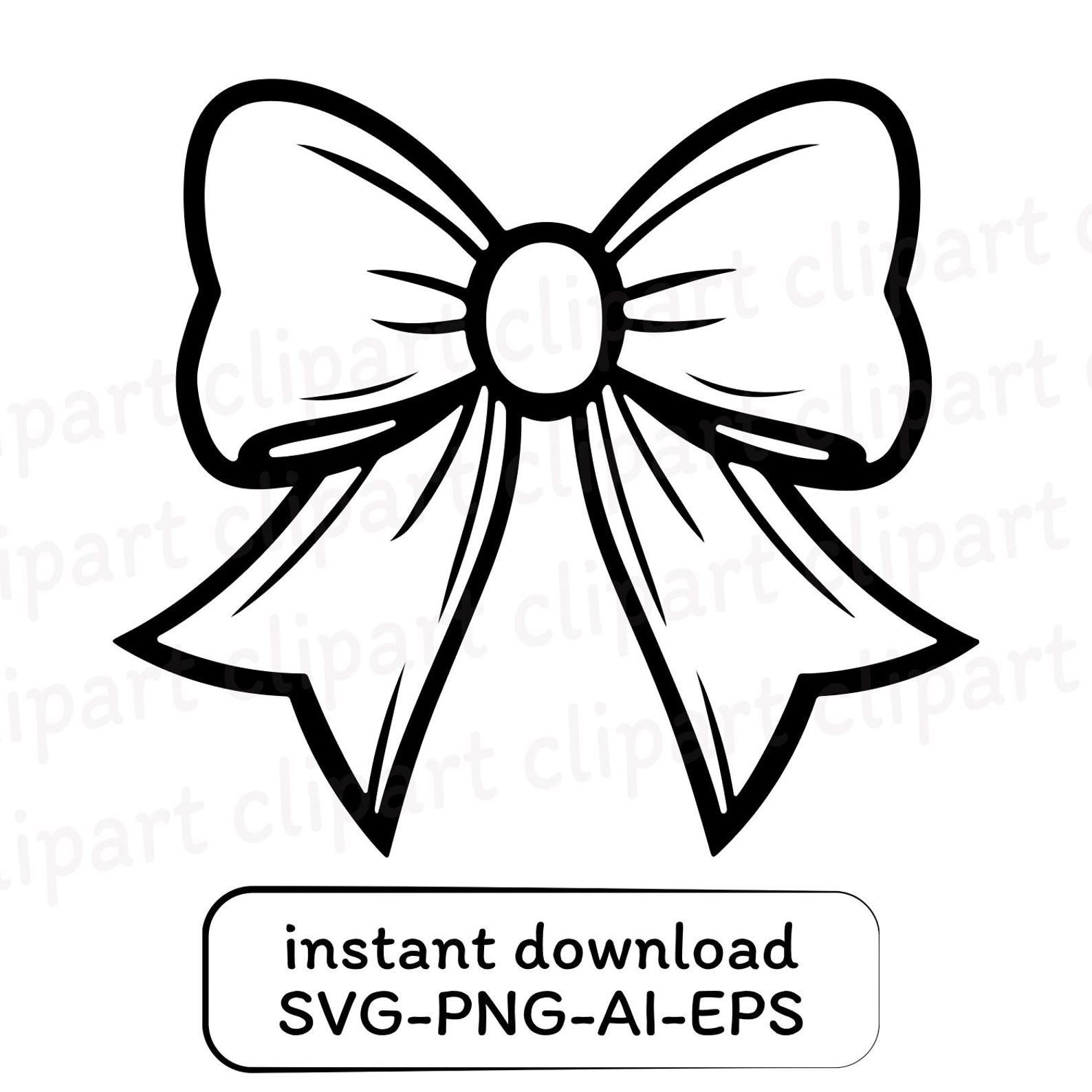 Bow Svg Cricut File, Bow Silhouette, Decoration Bow Svg, Laser Cut ...