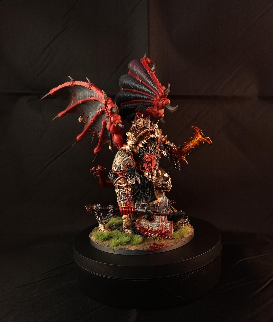 Pro Painted Miniature Warhammer 40k Angron Daemon Primarch of Khorne ...