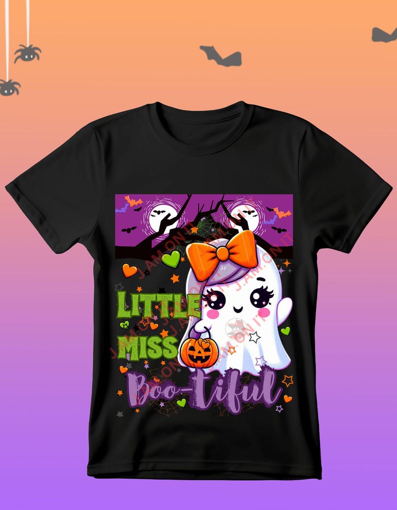 Little Miss Boo-tiful Halloween, Cute Girls Halloween Png - Etsy