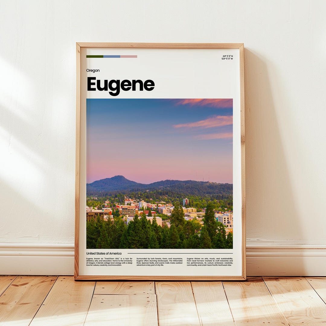 Eugene Poster, Eugene Print, Eugene Photo, Eugene Wall Art, Oregon ...