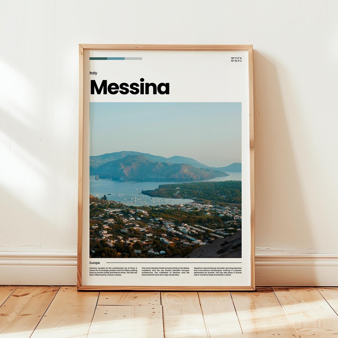 Messina Poster, Messina Print, Messina Photo, Messina Wall Art, Italy ...