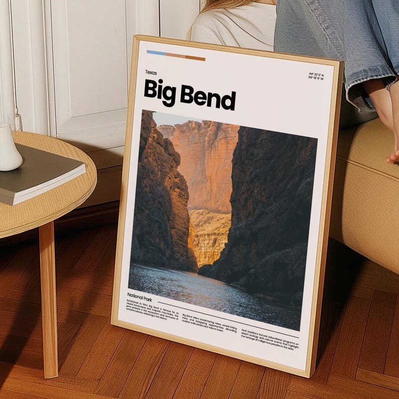 BIG BEND Travel Poster, Big Bend Poster, Big Bend Photo Poster, Big ...