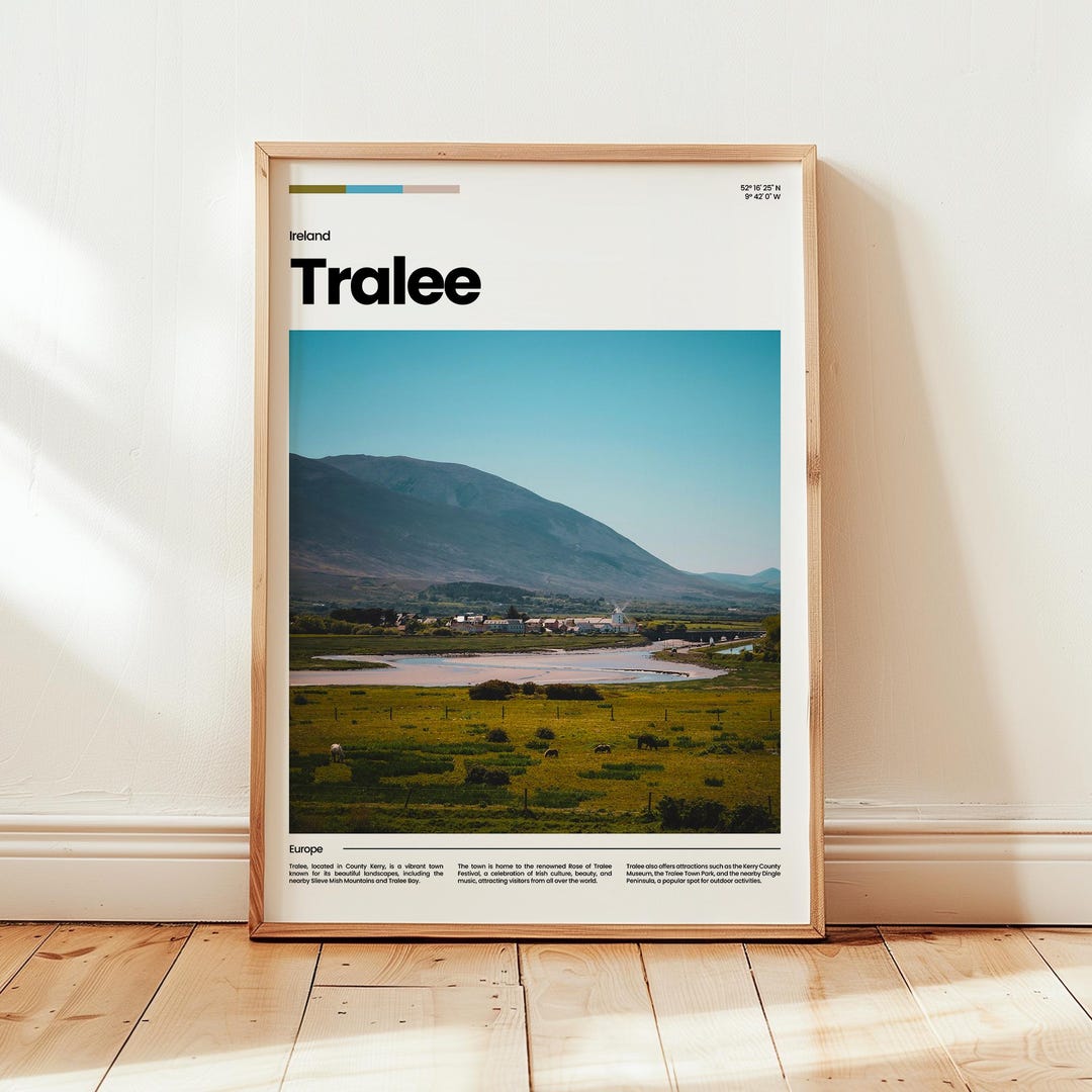 Tralee Poster, Tralee Print, Tralee Photo, Tralee Wall Art, Ireland ...