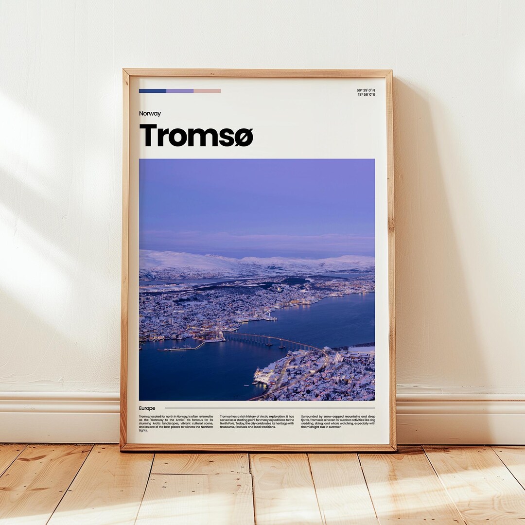 Tromso Poster, Tromso Print, Tromso Photo, Tromso Wall Art, Norway ...