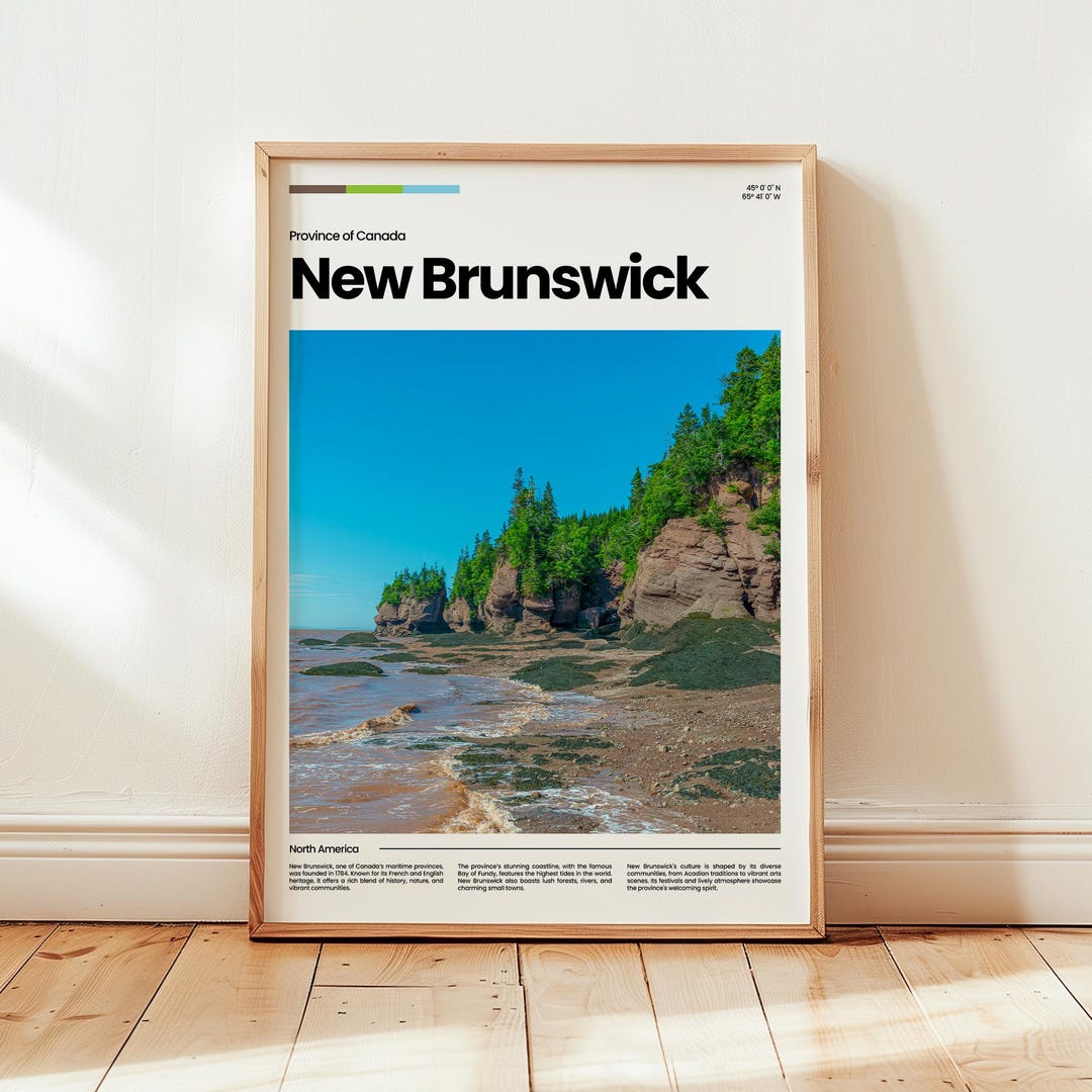 New Brunswick Poster, New Brunswick Print, New Brunswick Photo, New ...
