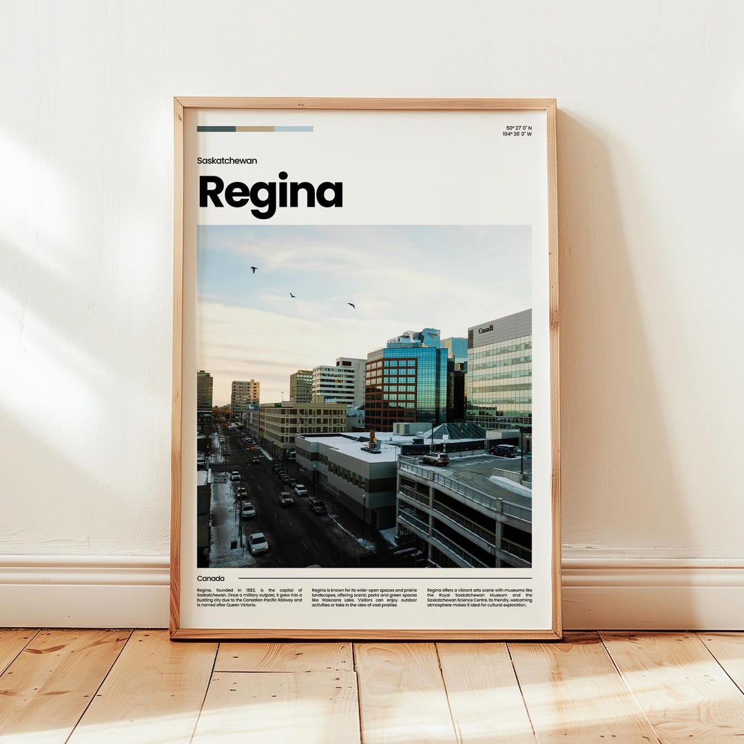 Regina Poster, Regina Print, Regina Photo, Regina Wall Art, Canada ...