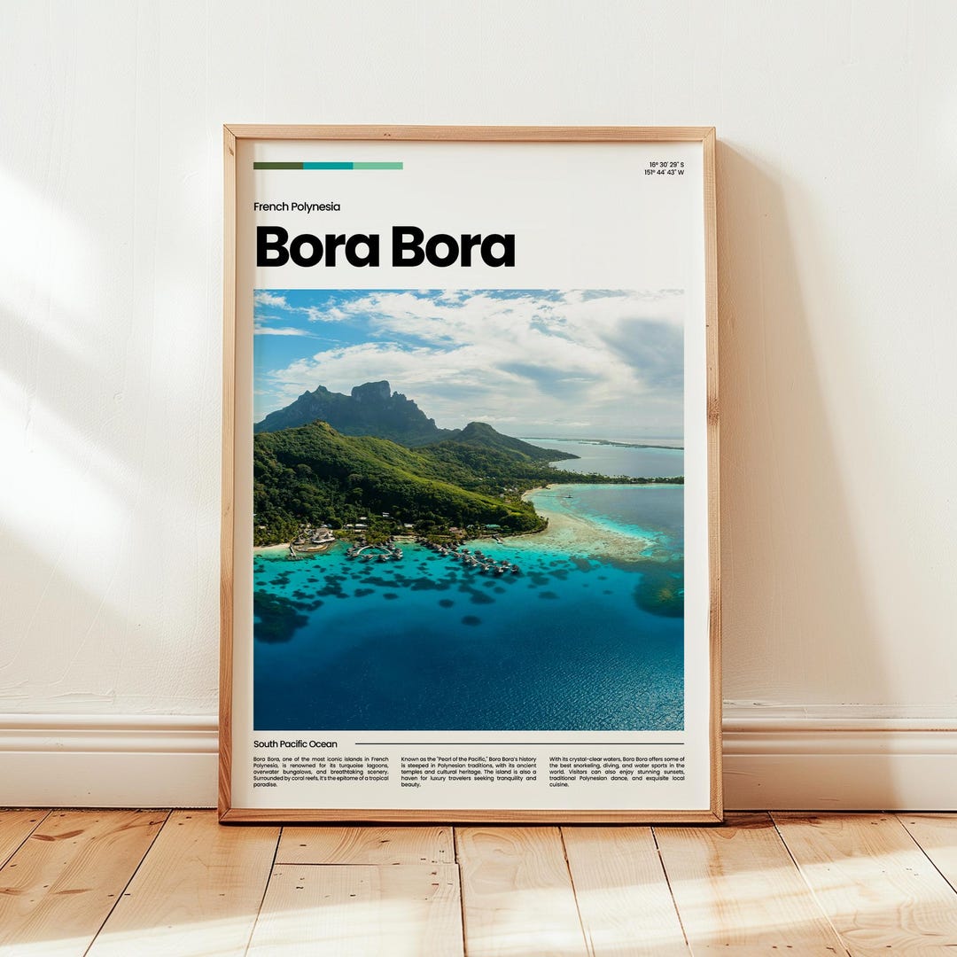 Bora Bora Poster, Bora Bora Print, Bora Bora Photo, Bora Bora Wall Art ...