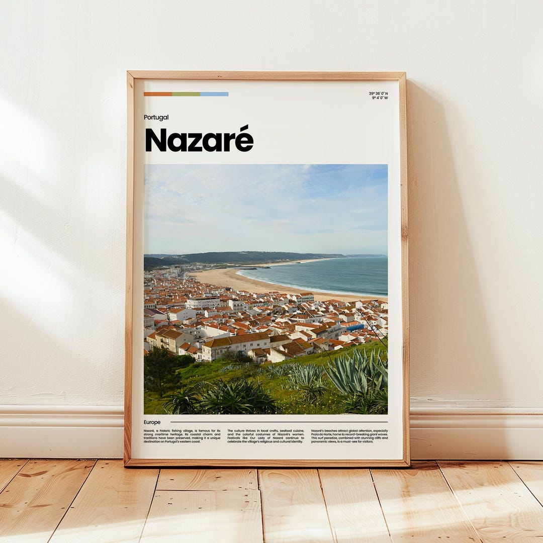 Nazare Poster, Nazare Print, Nazare Photo, Nazare Wall Art, Portugal ...