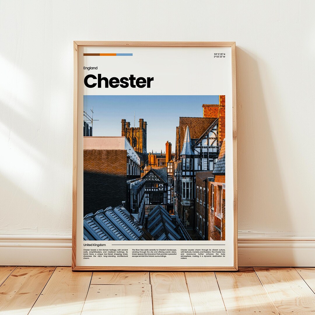 Chester Poster, Chester Print, Chester Photo, Chester Wall Art, England ...