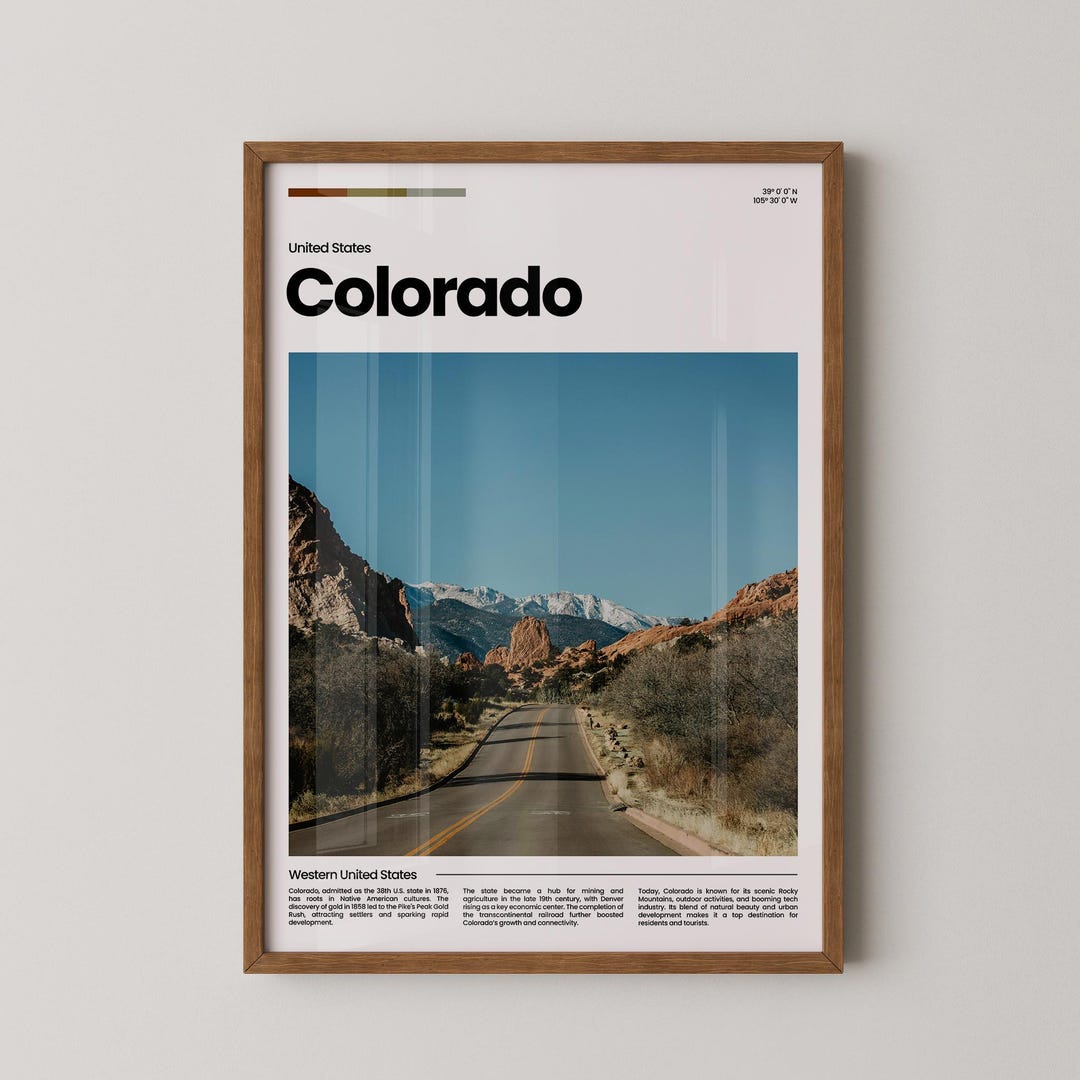 COLORADO Travel Poster, Colorado Poster, Colorado Photo Poster ...