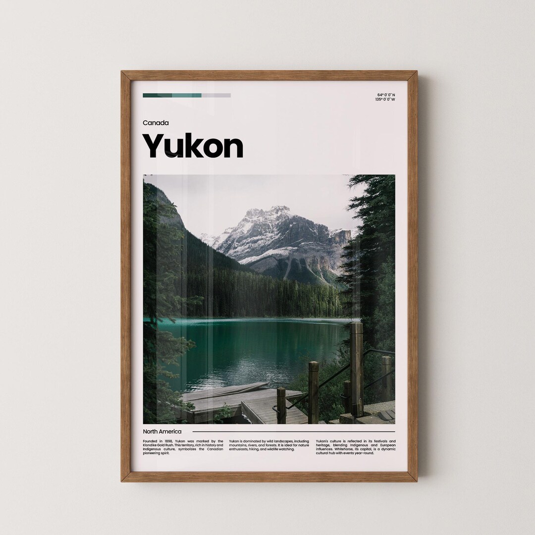 YUKON Travel Poster, Yukon Poster, Yukon Photo Poster, Yukon Art Print ...
