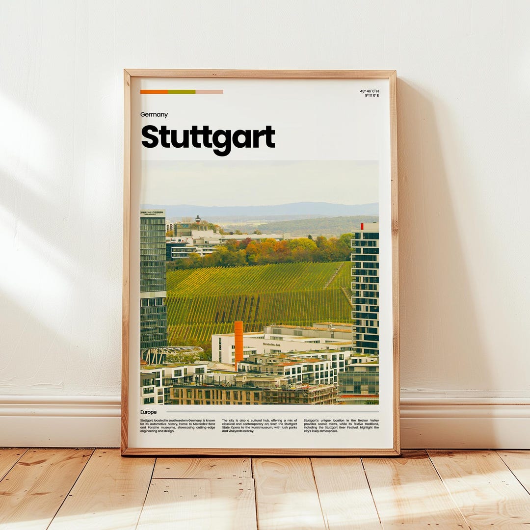 Stuttgart Poster, Stuttgart Print, Stuttgart Photo, Stuttgart Wall Art ...