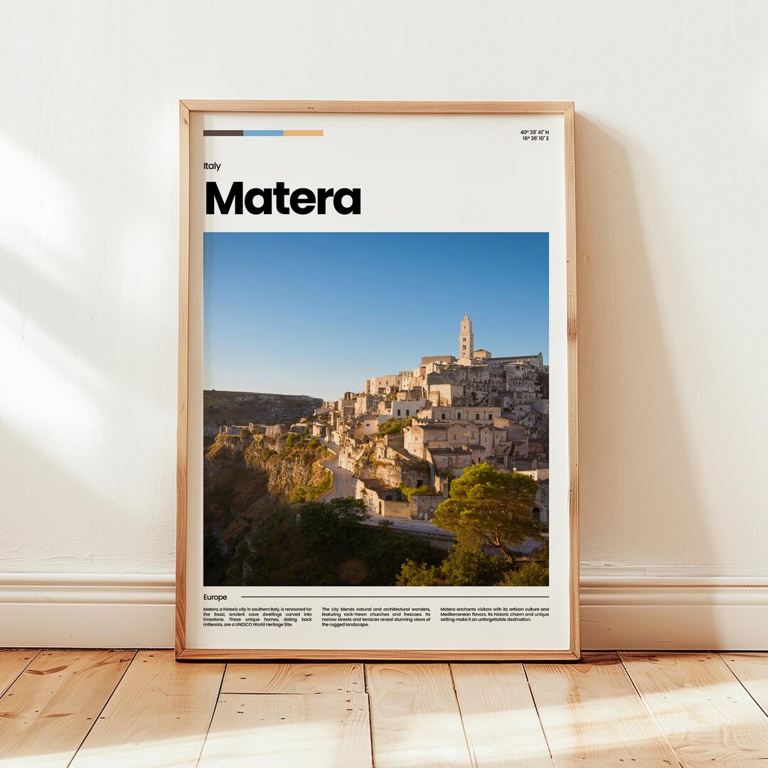 Matera Poster, Matera Print, Matera Photo, Matera Wall Art, Italy ...
