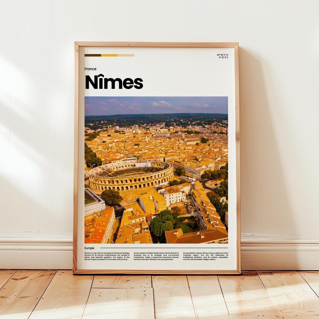 Nîmes Poster, Nîmes Print, Nîmes Photo, Nîmes Wall Art, France Poster ...