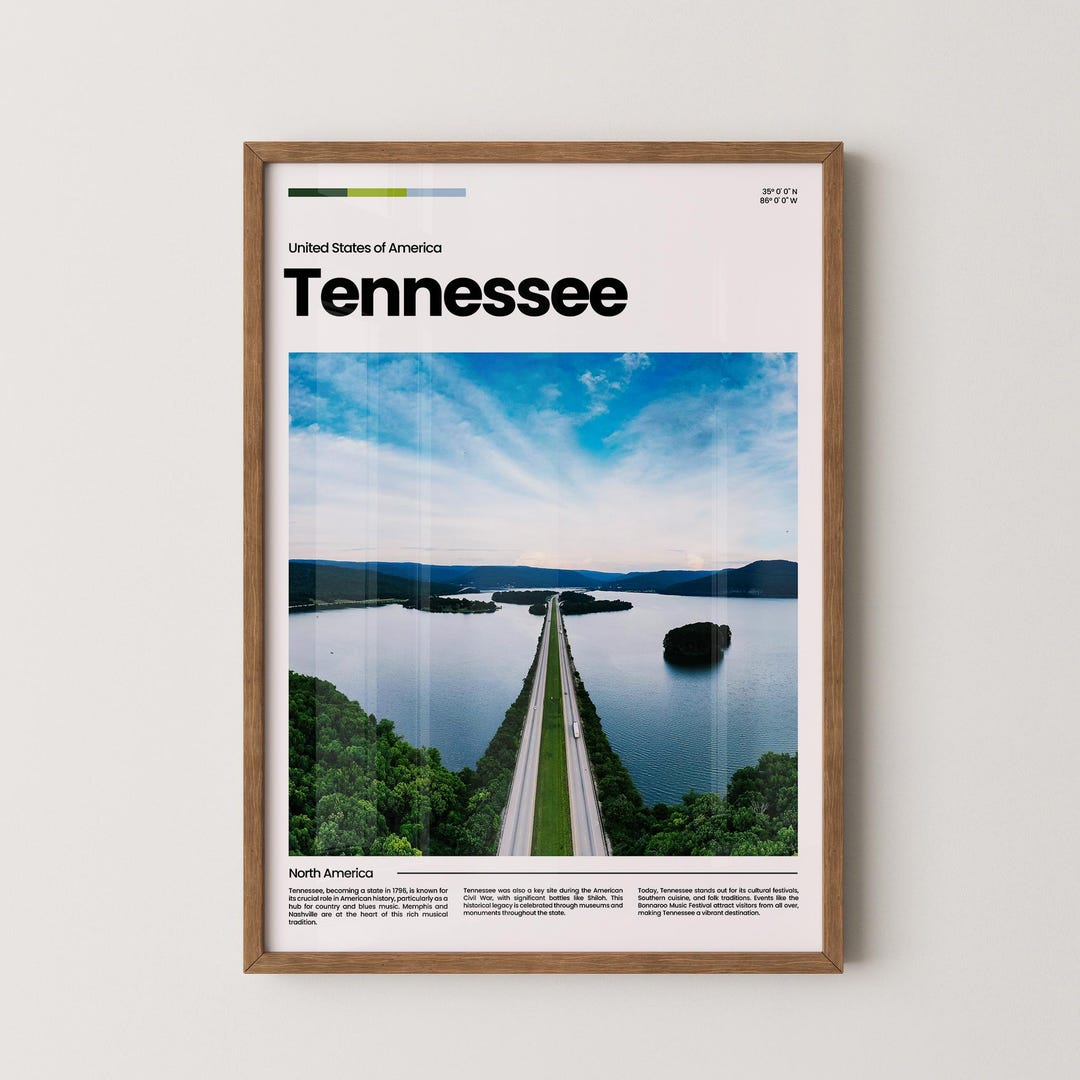 TENNESSEE Travel Poster, Tennessee Poster, Tennessee Photo Poster ...