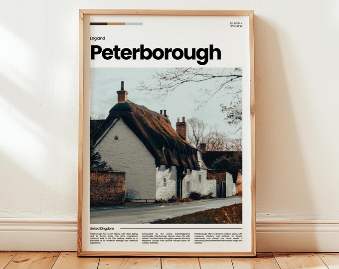Vintage Travel British Rail Poster Peterborough, Vintage British Rail ...
