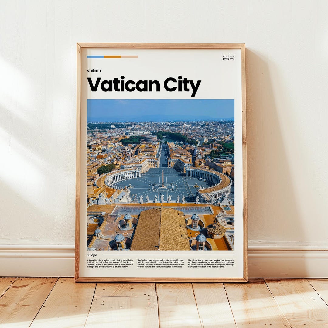 Vatican City Poster, Vatican City Print, Vatican City Photo, Vatican ...