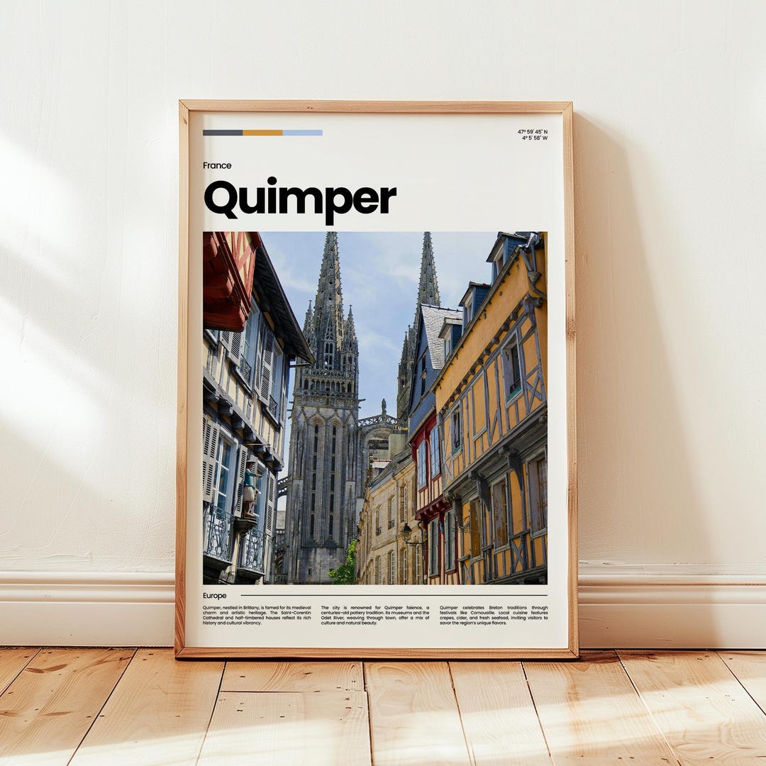 Quimper Poster, Quimper Print, Quimper Photo, Quimper Wall Art, France ...