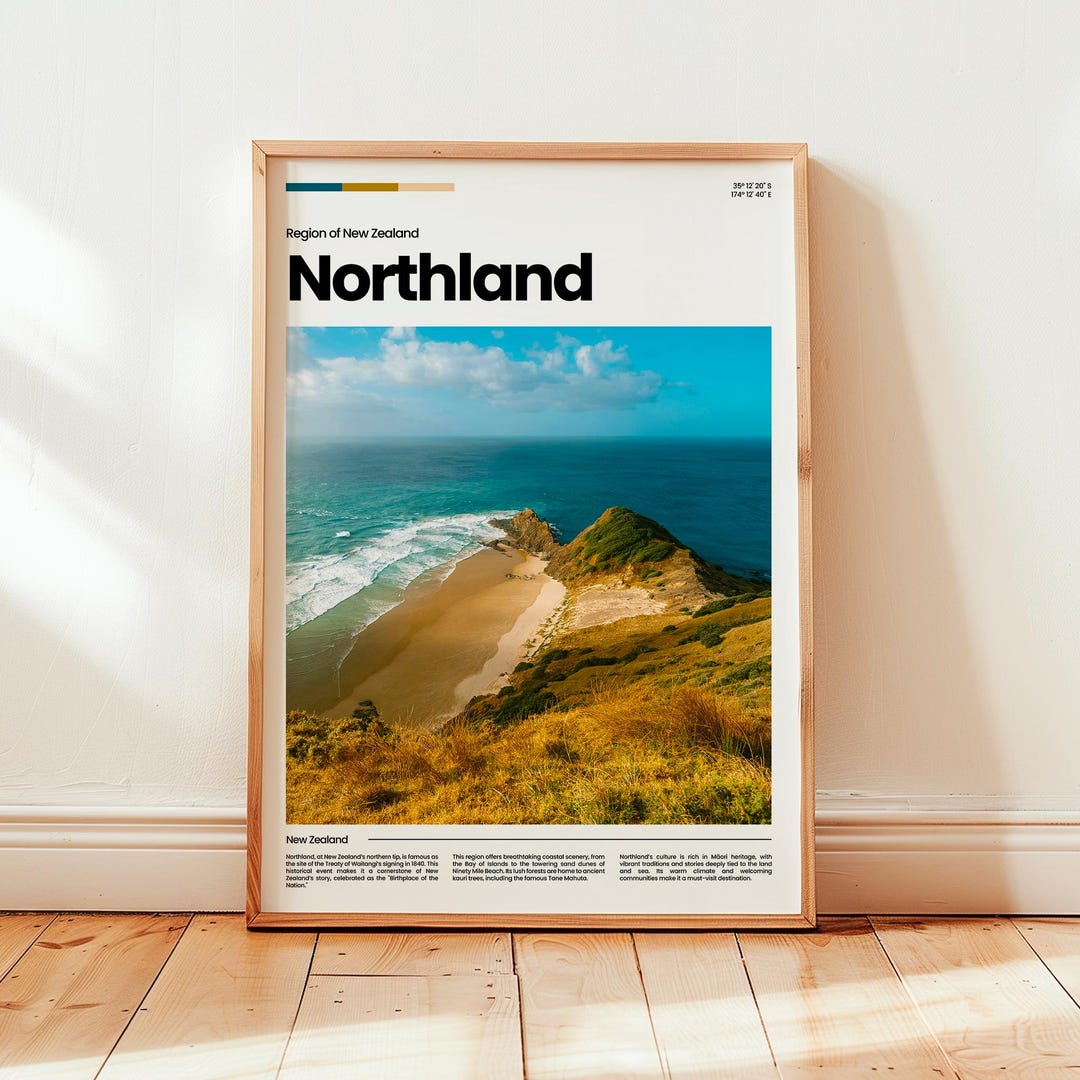 Northland Poster, Northland Print, Northland Photo, Travel Poster, New ...