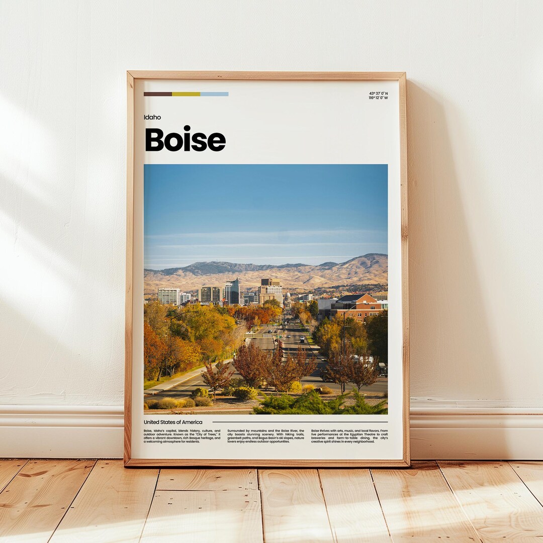 Boise Poster, Boise Print, Boise Photo, Idaho Poster, Idaho Print ...