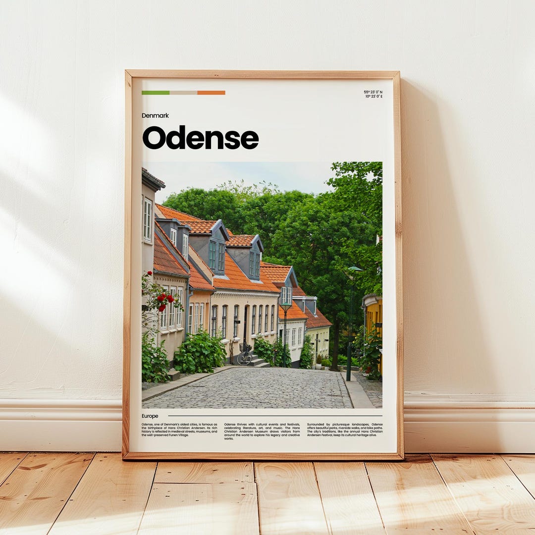 Odense Poster, Odense Print, Odense Photo, Odense Wall Art, Denmark ...