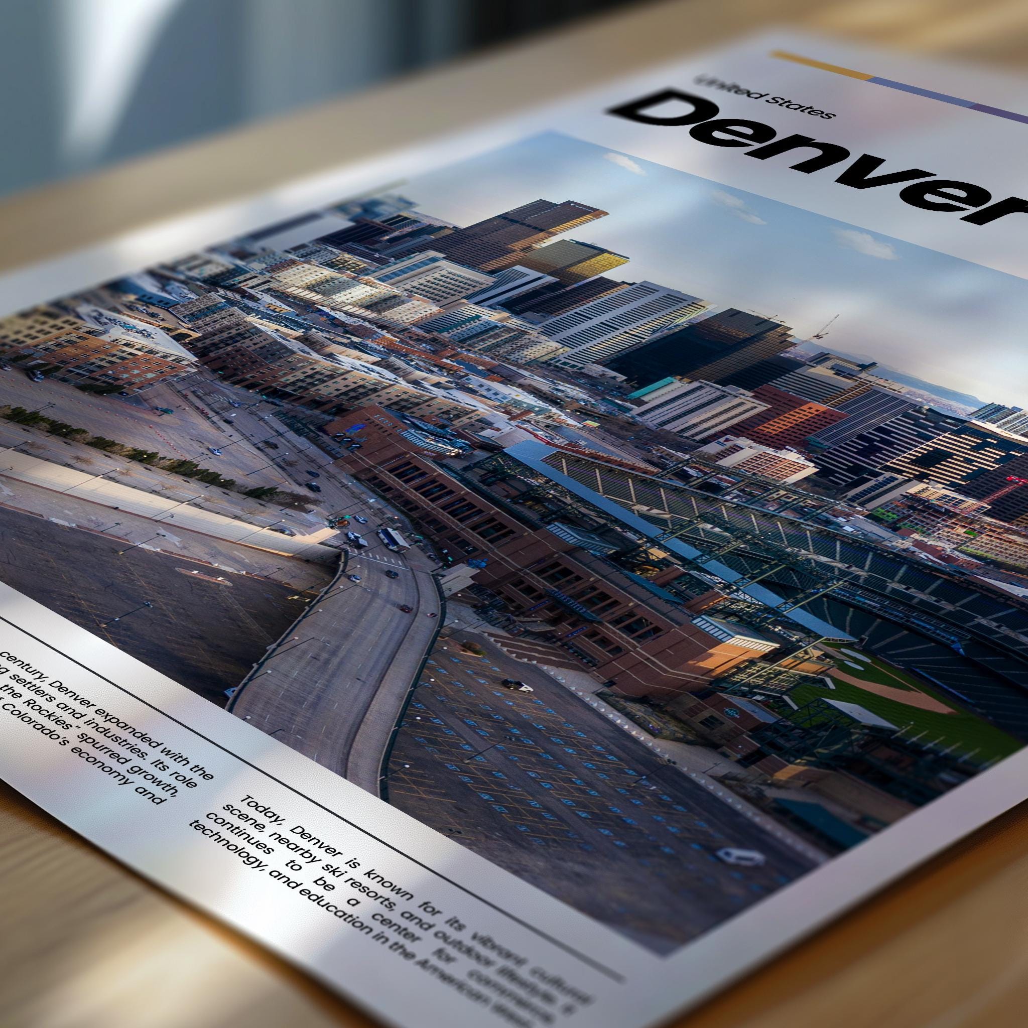 DENVER Travel Poster, Denver Poster, Denver Photo Poster, Denver Art ...