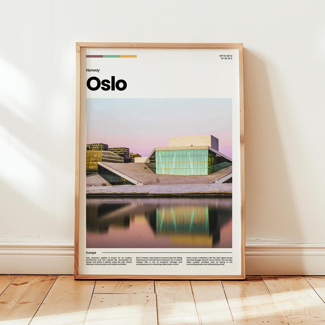 Oslo Poster, Oslo Print, Oslo Photo, Oslo Wall Art, Norway Poster ...