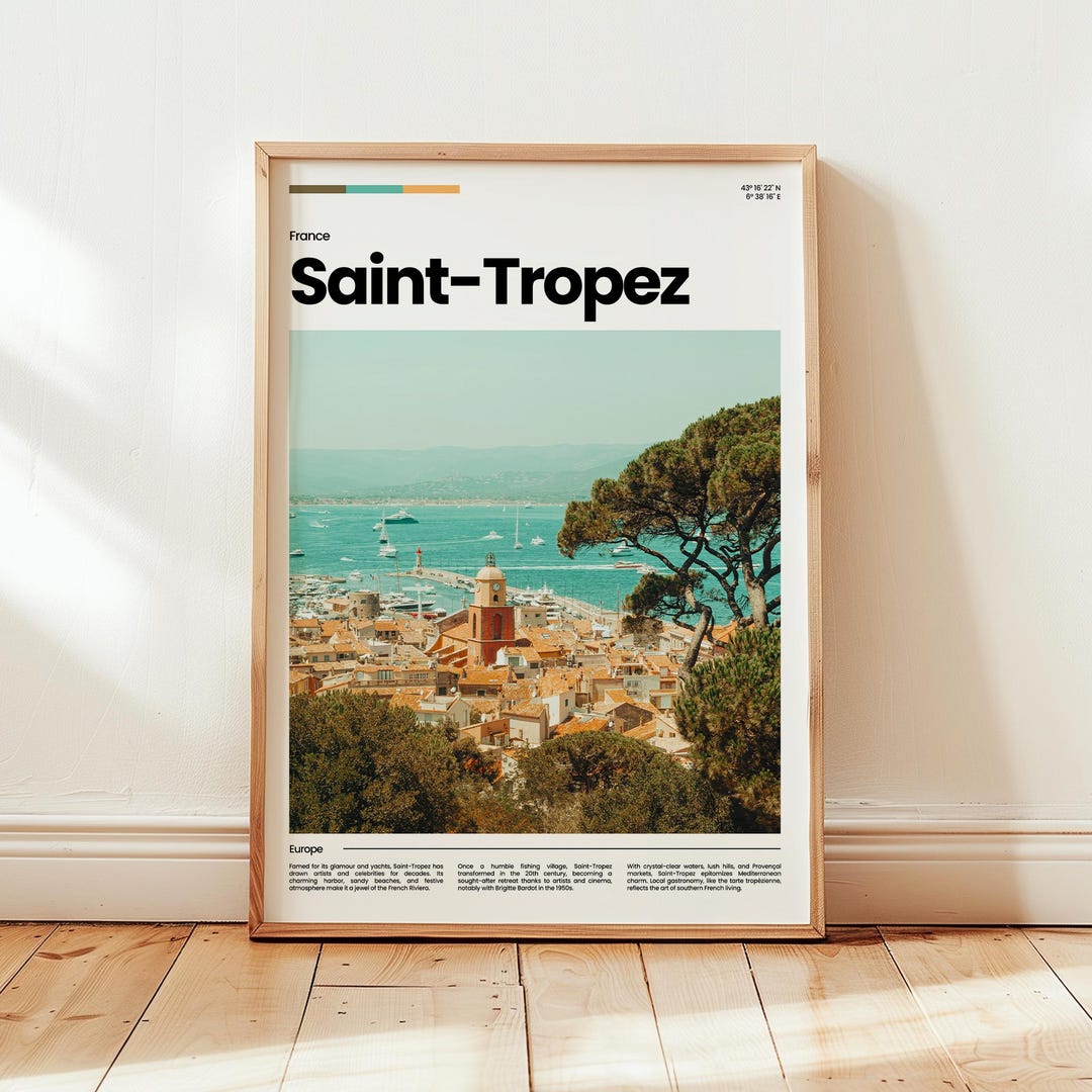 Saint-tropez Poster, Saint-tropez Print, Saint-tropez Photo, Saint-tropez Wall Art, France ...