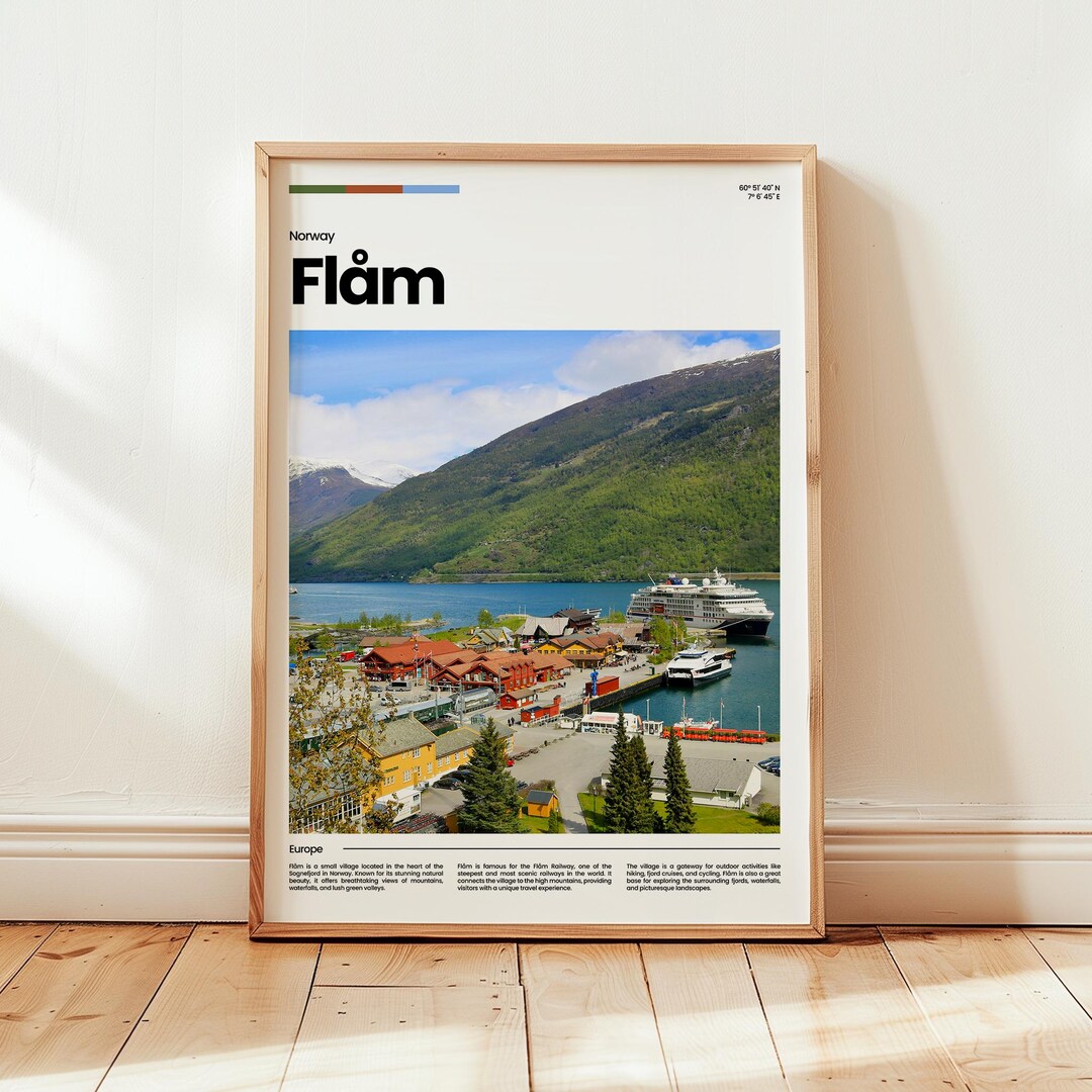 Flam Poster, Flam Print, Flam Photo, Flam Wall Art, Norway Poster ...