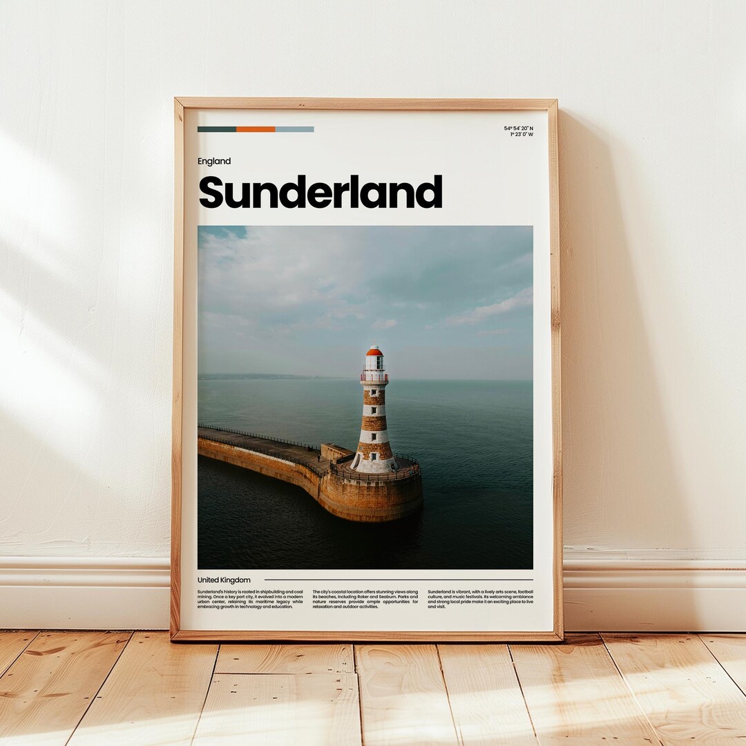 Sunderland Poster, Sunderland Print, Sunderland Photo, Sunderland Wall ...