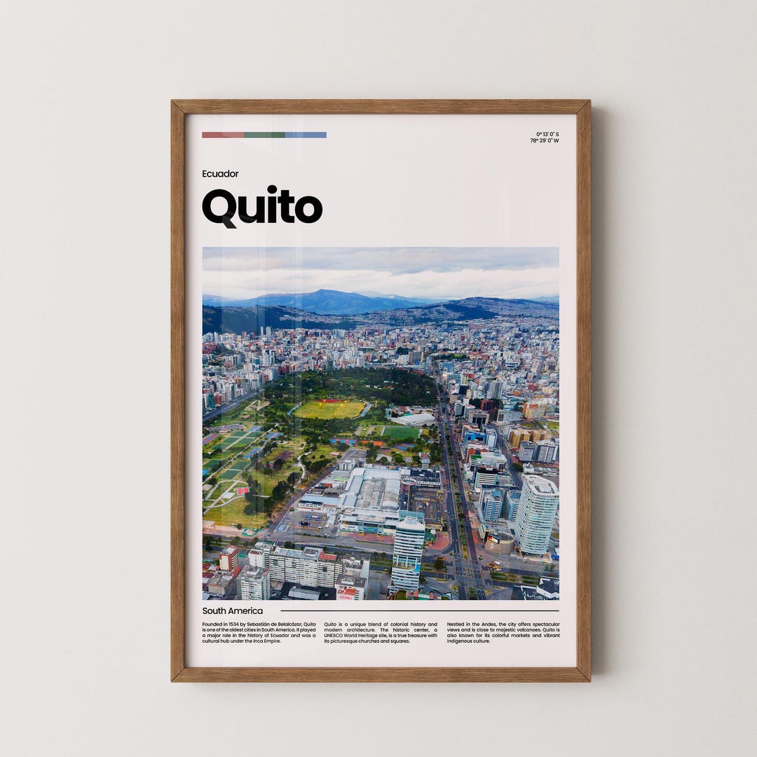 QUITO Travel Poster, Quito Poster, Quito Photo Poster, Quito Art Print ...