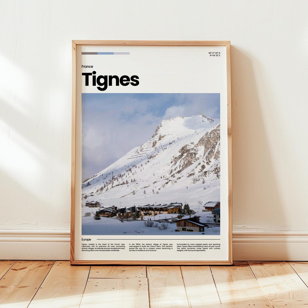 Tignes Poster, Tignes Print, Tignes Photo, Tignes Wall Art, France ...
