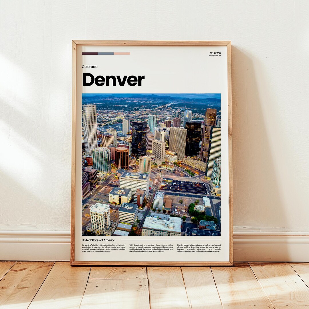 Denver Poster, Denver Print, Denver Photo, Denver Wall Art, Colorado ...