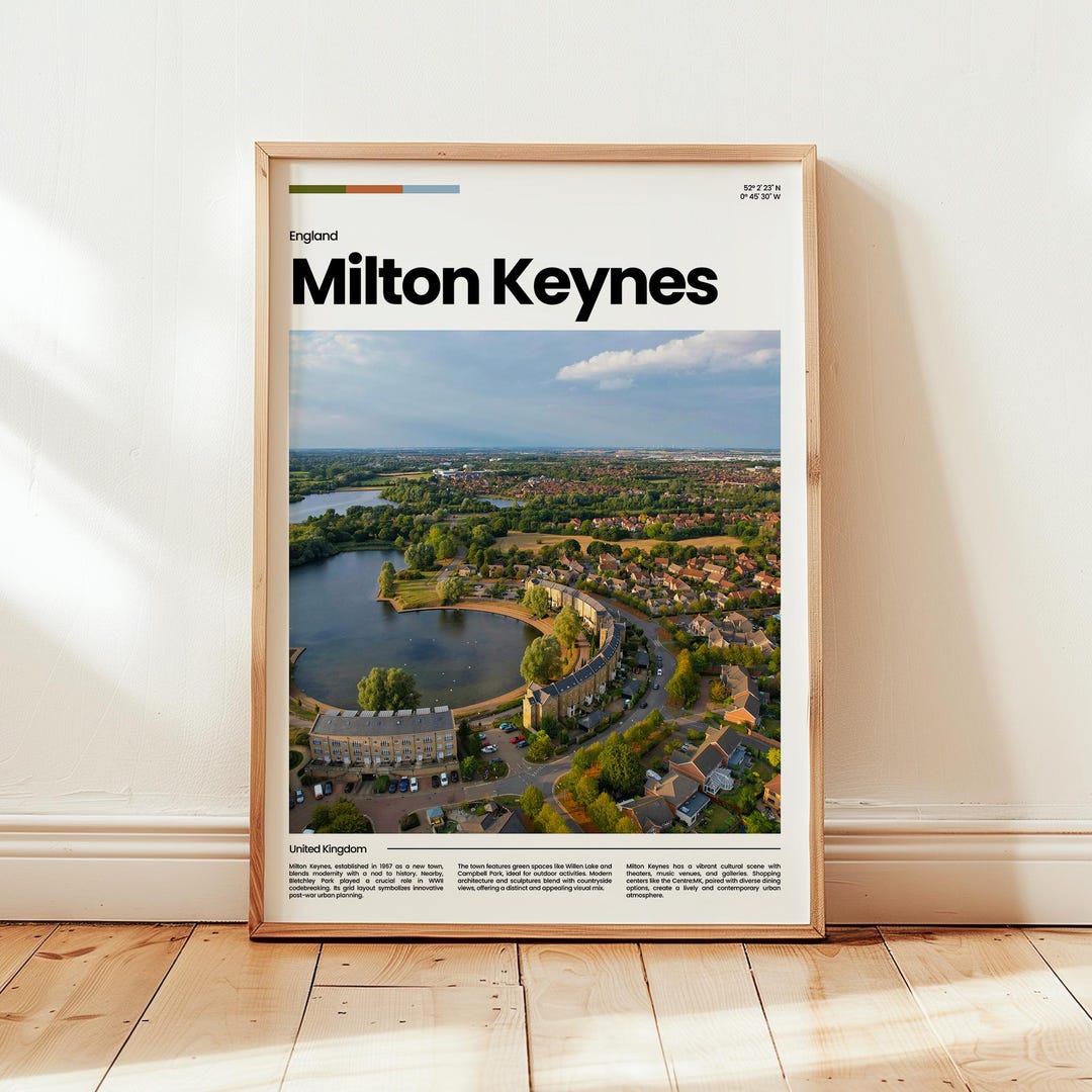 Milton Keynes Poster, Milton Keynes Print, Milton Keynes Photo, Milton ...